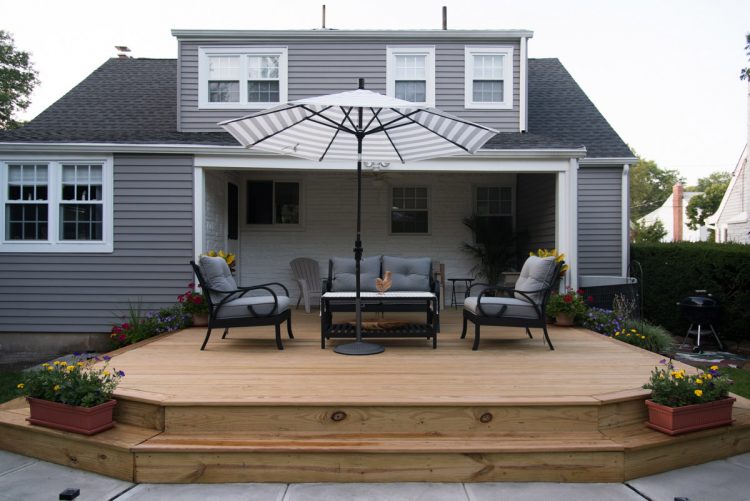 Raised Wooden Platform Style in Bloomfield - Carolan Contractors