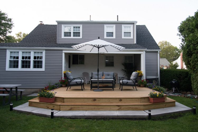 Raised Wooden Platform Style in Bloomfield - Carolan Contractors