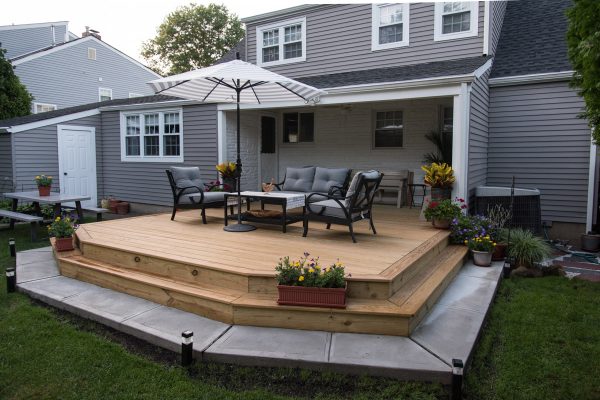 Raised Wooden Platform Style in Bloomfield - Carolan Contractors